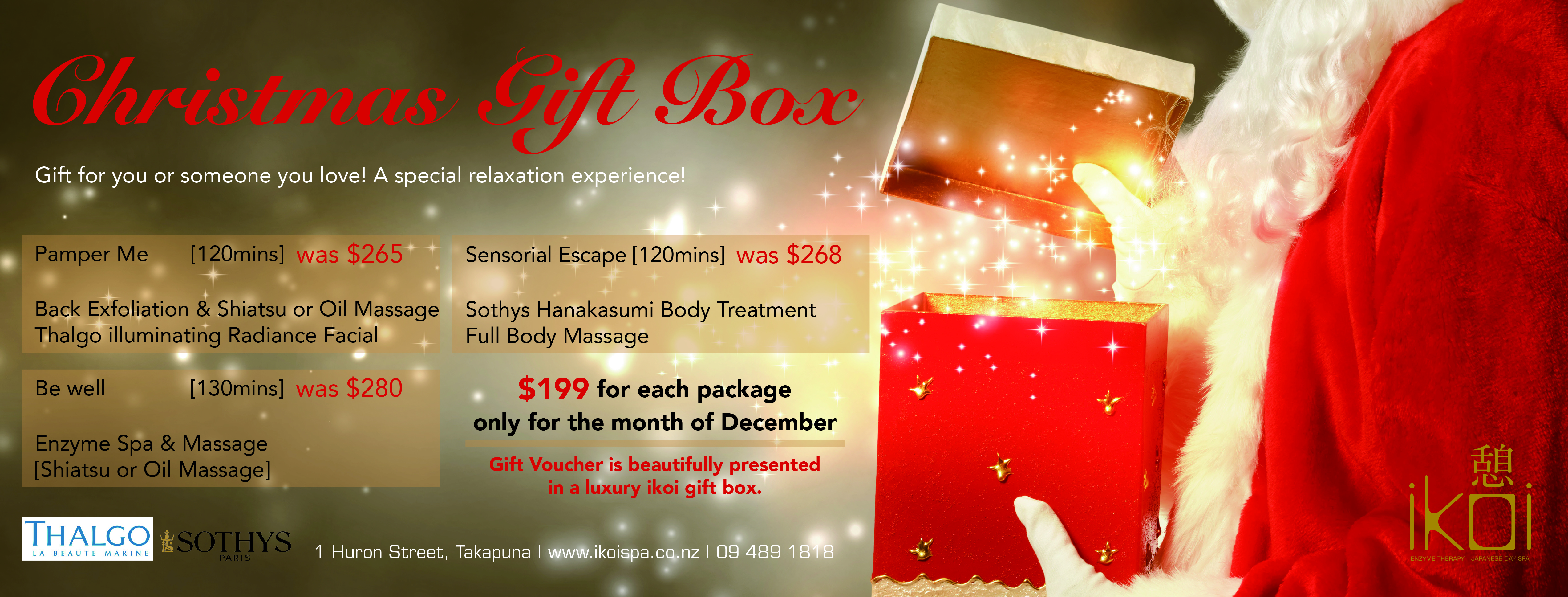 Christmas gift box with normal price | Ikoi Spa